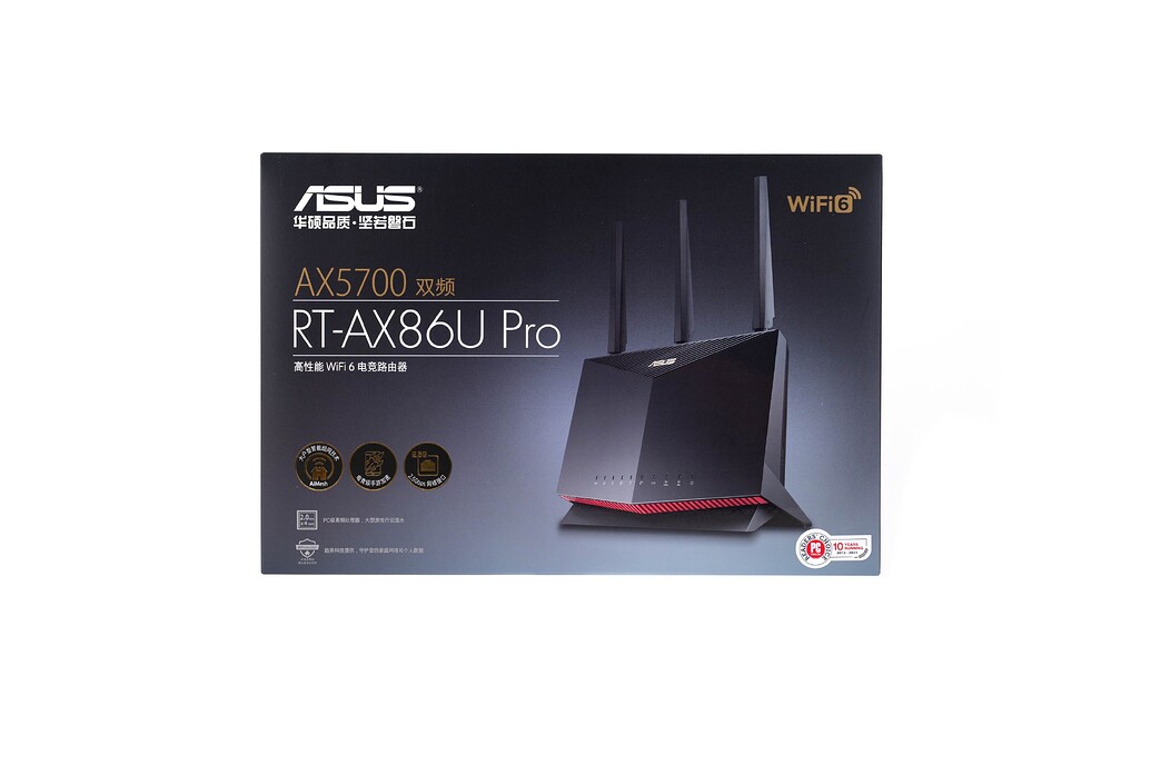 换芯而来‘’ASUS 华硕 RT-AX86U PRO AX5700规格电竞路由器 开箱拆解评测 - 【产品评测】 - 酷友社